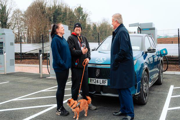 UK's largest EV charging superhub opens on major Hampshire road