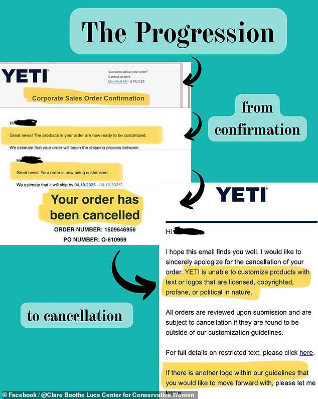 YETI sparks backlash after cancelling order from conservative group