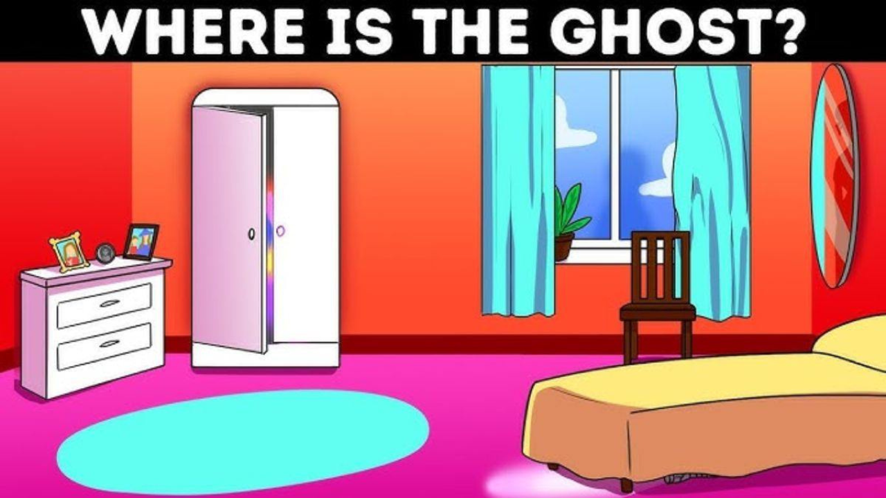 Optical Illusion: Can you spot the ghost in this room?