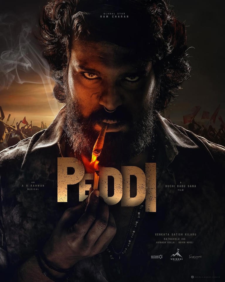 Ram Charan's next with Janhvi titled Peddi, makers share his gritty 1st ...
