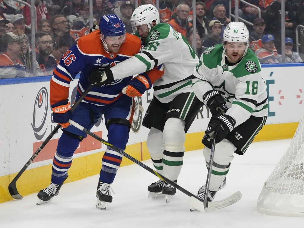 Edmonton Oilers nearly steal a point after falling behind to Dallas in ...