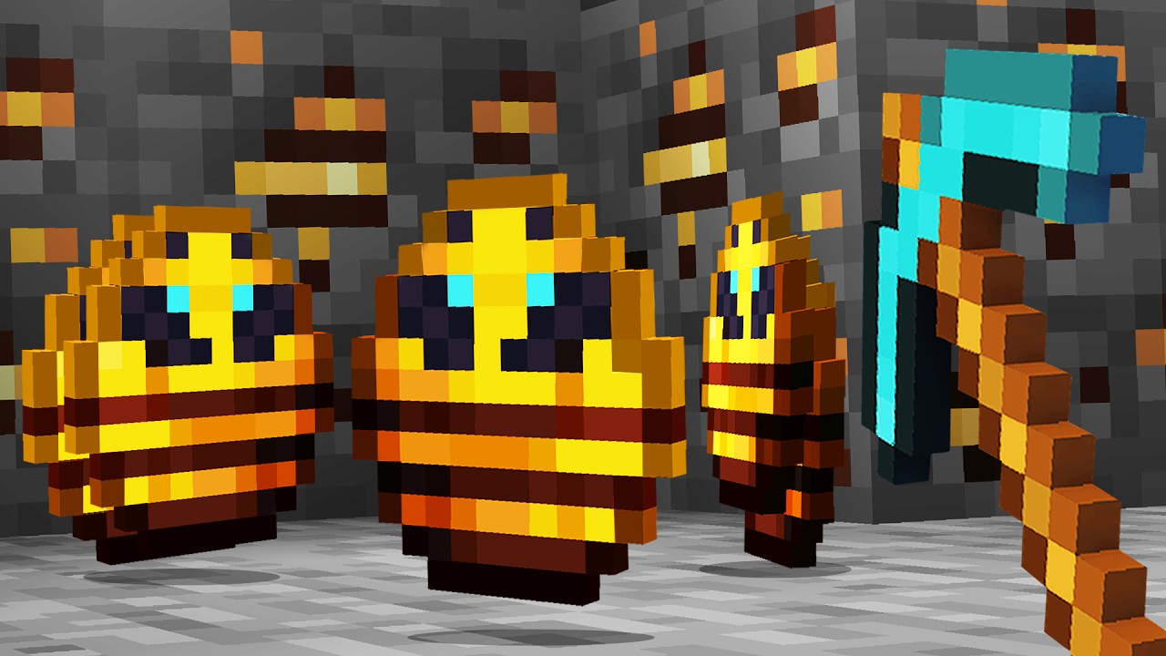 Minecraft but random diamonds spawn everywhere