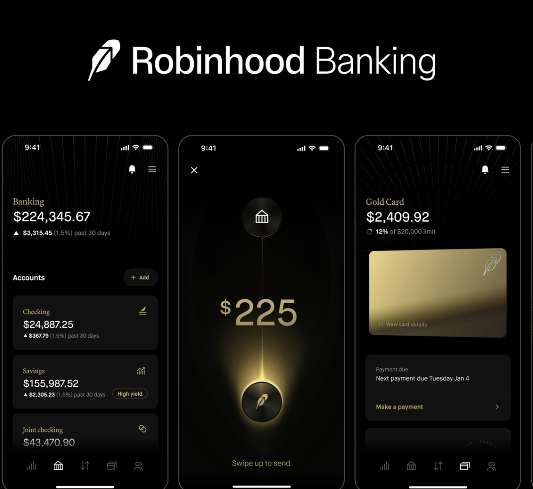 Robinhood pushes into banking with 4% APY savings account, launches wealth management