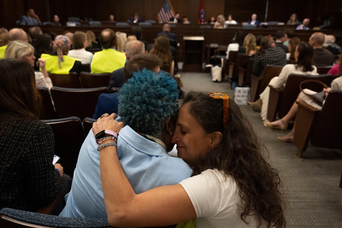 Protest during Tennessee committee hearing on 'Tennessee Student Free ...