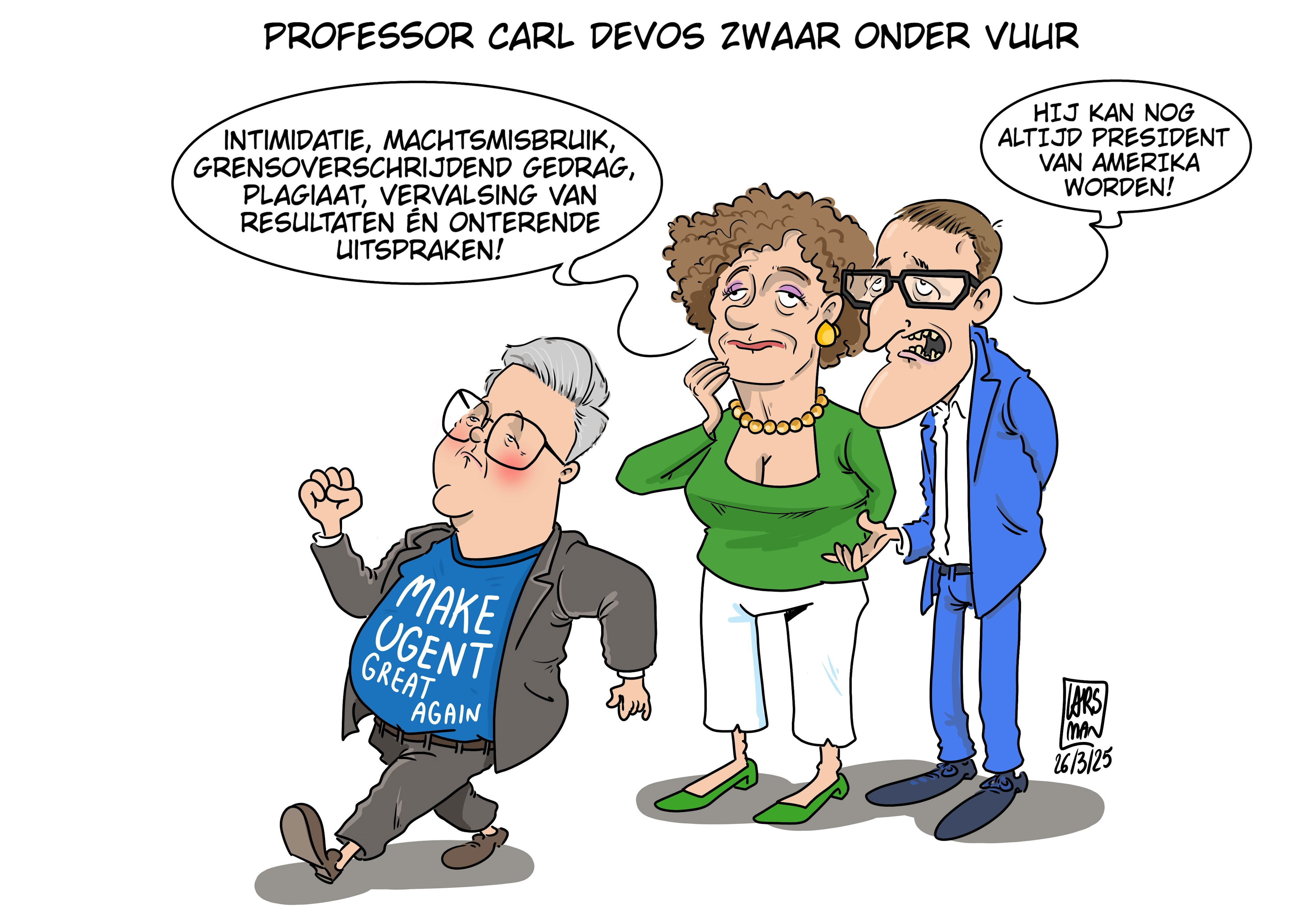Professor Carl Devos zwaar onder vuur