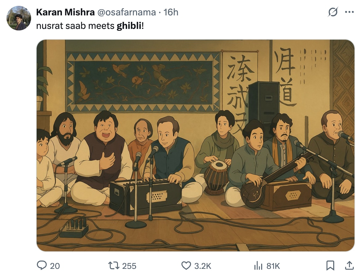 Ghibli-style pictures take over X, thanks to ChatGPT's new image generation feature