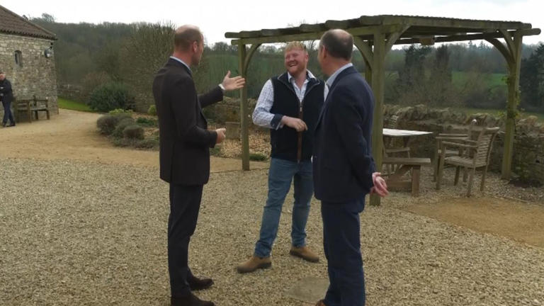 Prince William meets Clarkson's Farm star to discuss challenges the ...