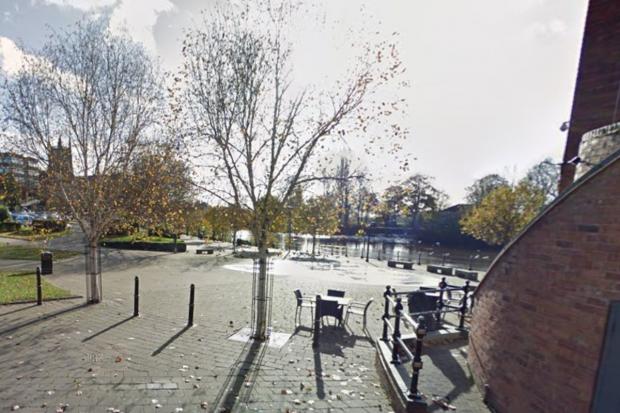 Emergency incident near riverside - boat and search dog sent