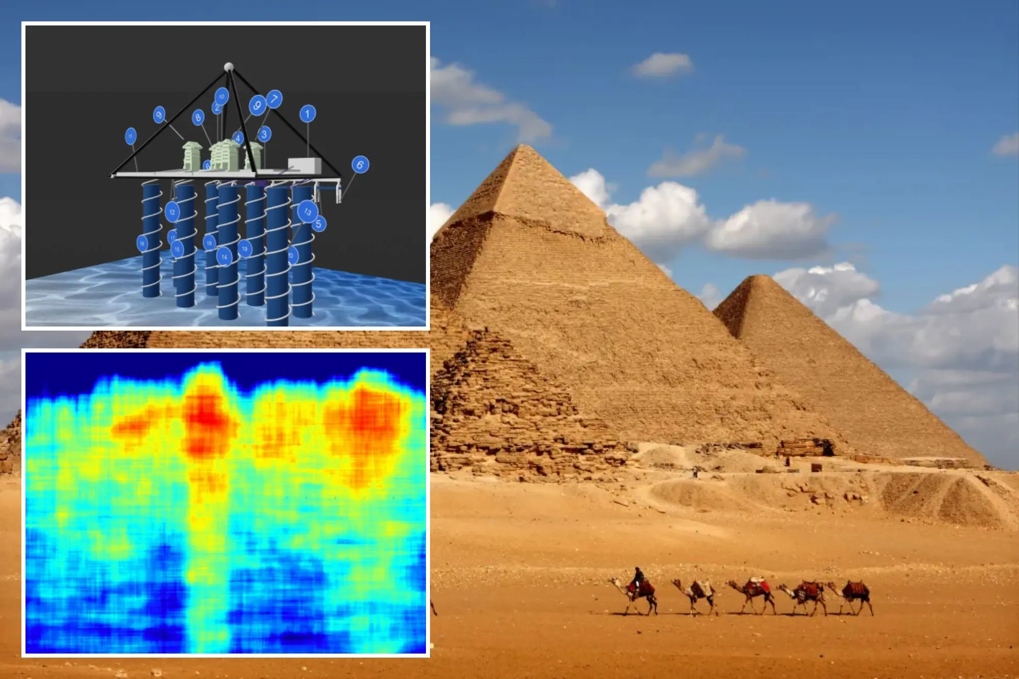 Qu'a-t-on vraiment trouvé sous les pyramides d'Égypte