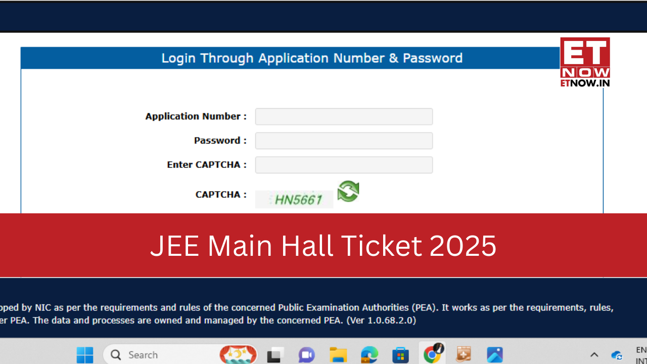 JEE Main Hall Ticket 2025: How to download at jeemain.nta.nic.in