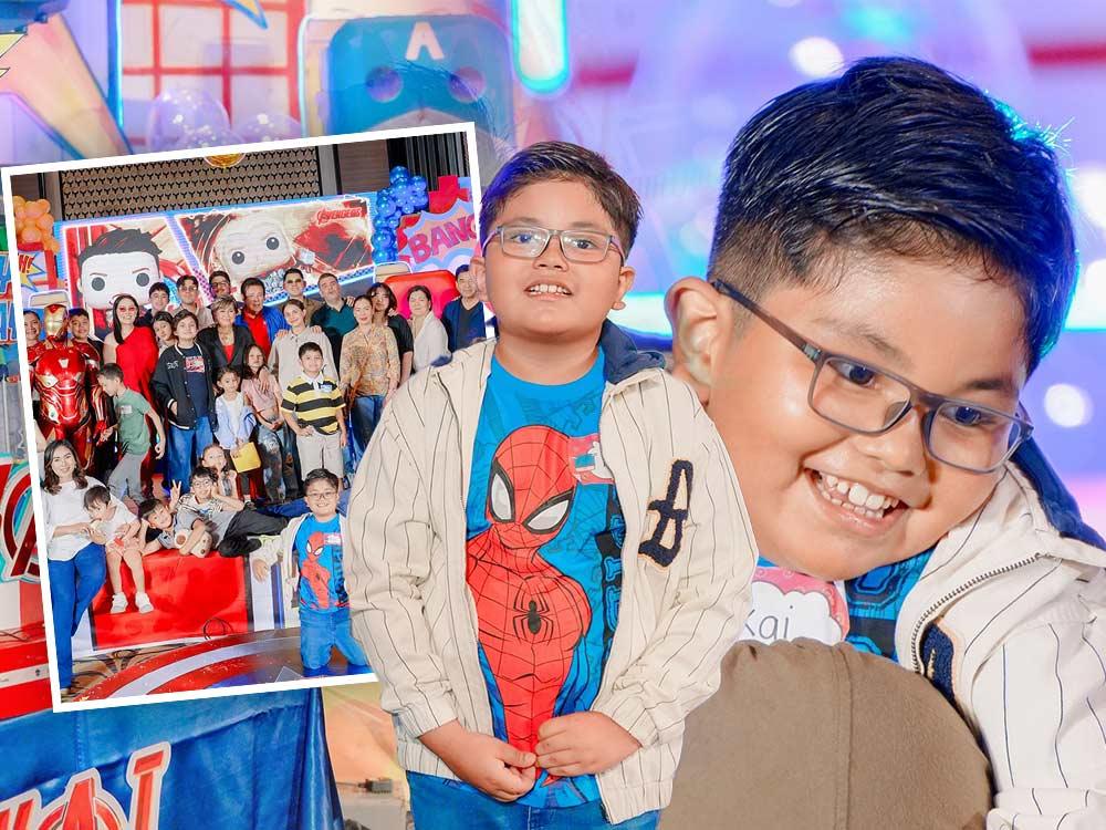 Kai Gutierrez celebrates 7th birthday at Marvel-themed party