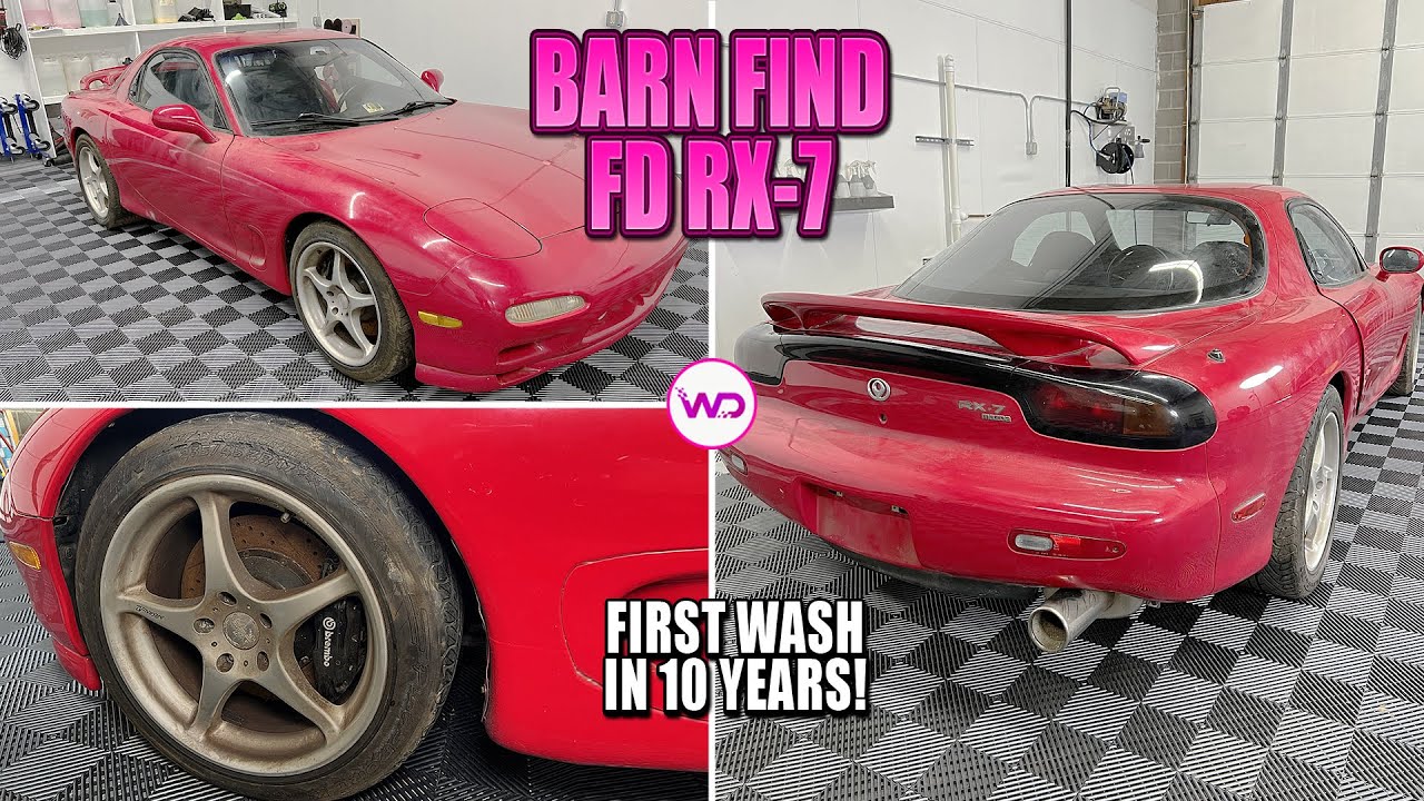 Washing a FD RX-7 for the first time in 10 years