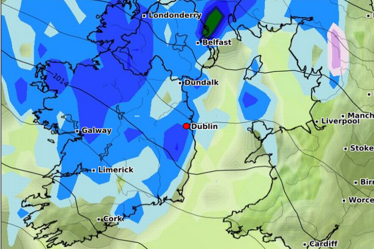 Met Eireann confirms counties getting hail, thunderstorms and heavy showers