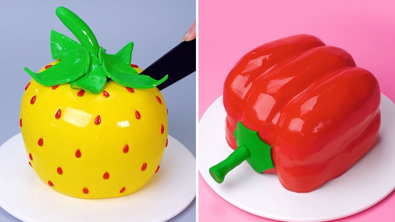 Realistic Fruit Cake 🍏🎨 – Hyper-Realistic Cake Art You Must See