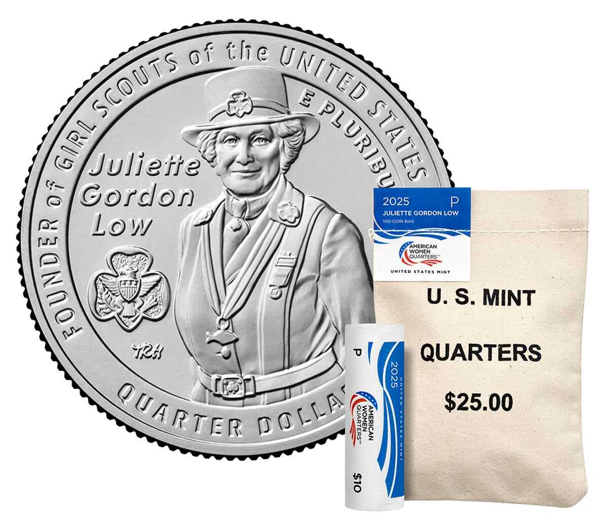 Girl Scouts founder Juliette Gordon Low receives honorary quarter