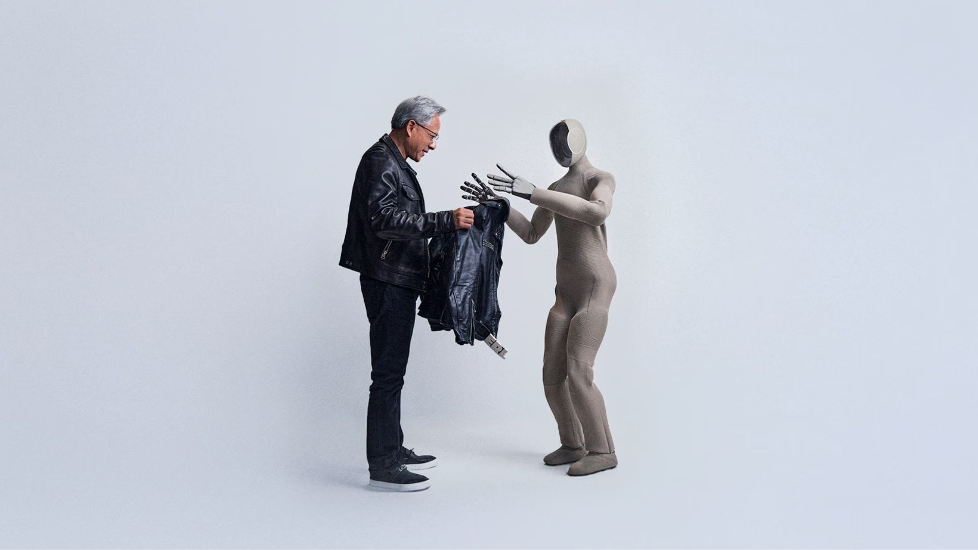 Europe’s sweater-wearing humanoid robot gifts a studded jacket to ...