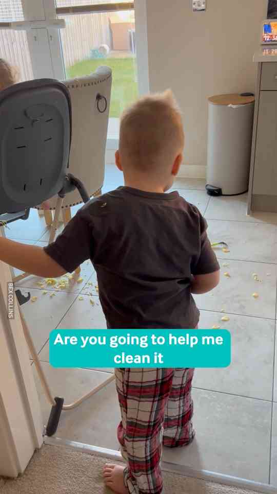 Toddler Blocks Mom from Kitchen After Food Fight!