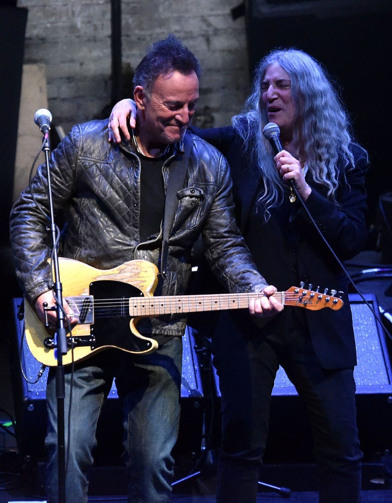 Bruce Springsteen thanks Patti Smith, rocks with Johnny Depp at ...