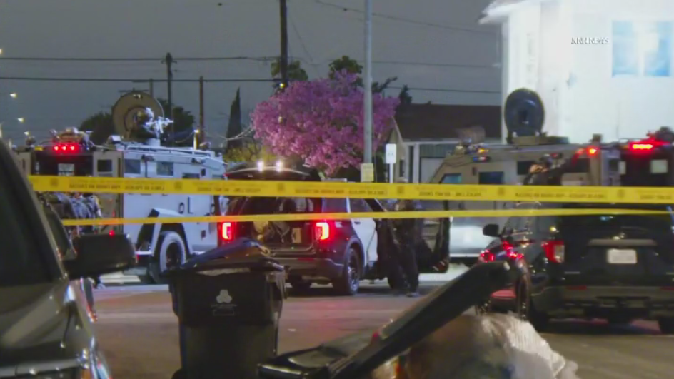 Man shot by LAPD officers during standoff in South LA
