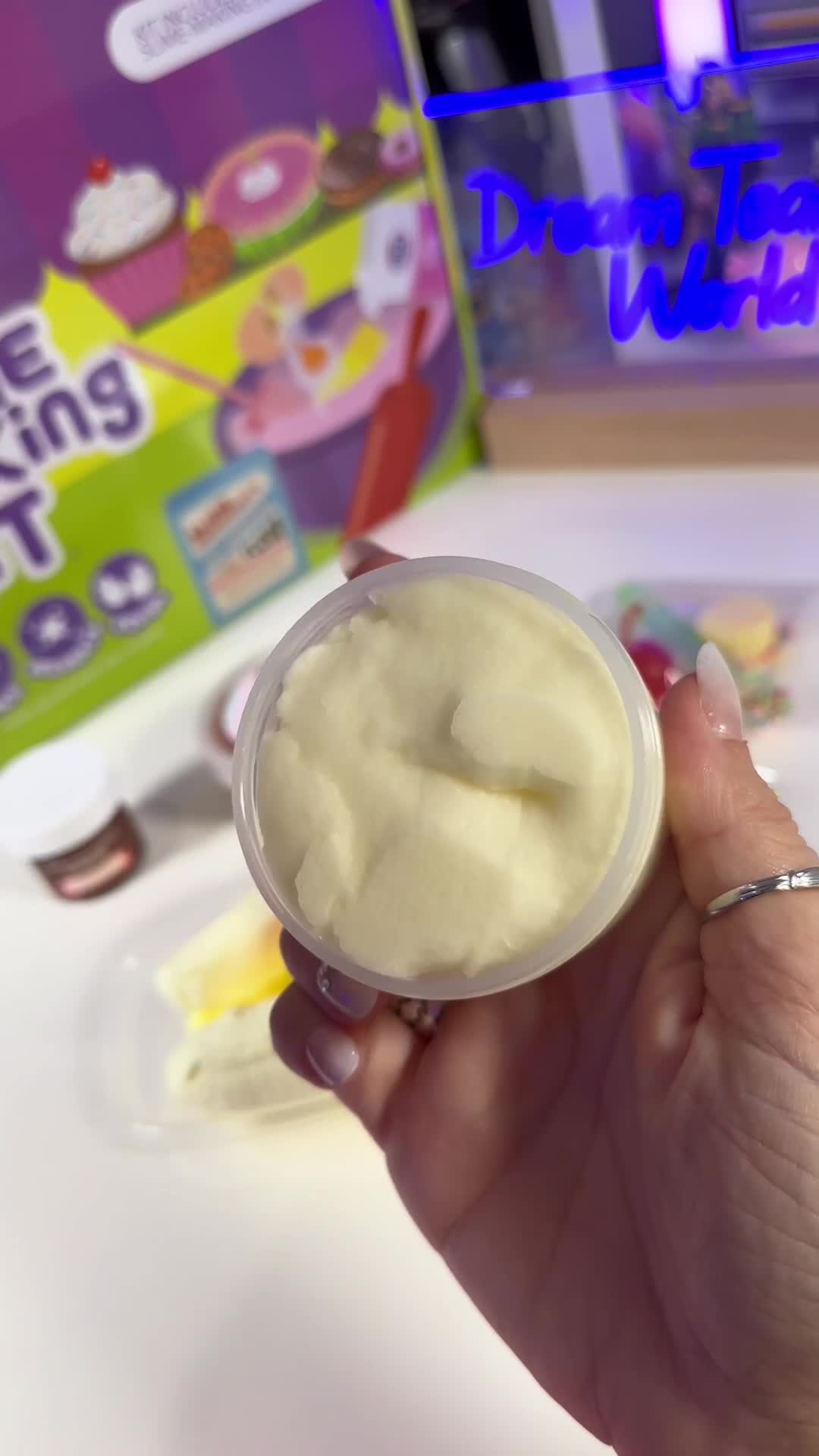 Baking Slime Kit: Banana Split #slime #asmr #icecream