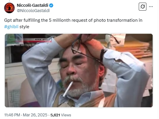 Ghibli-style memes are what the Internet is obsessing over today. No ...