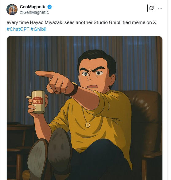 Ghibli-style memes are what the Internet is obsessing over today. No ...