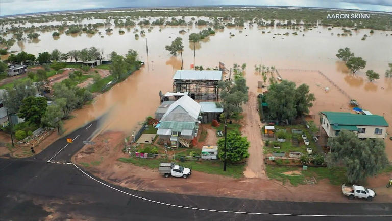 Queensland outback community inundated with heavy rain