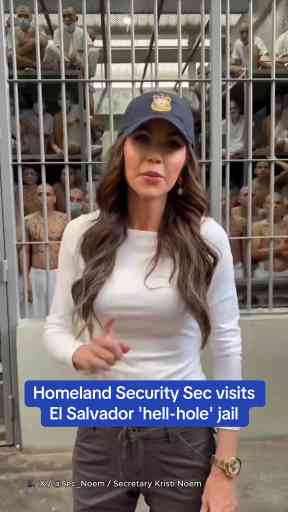Homeland Security Barbie Visits El Salvador Prison