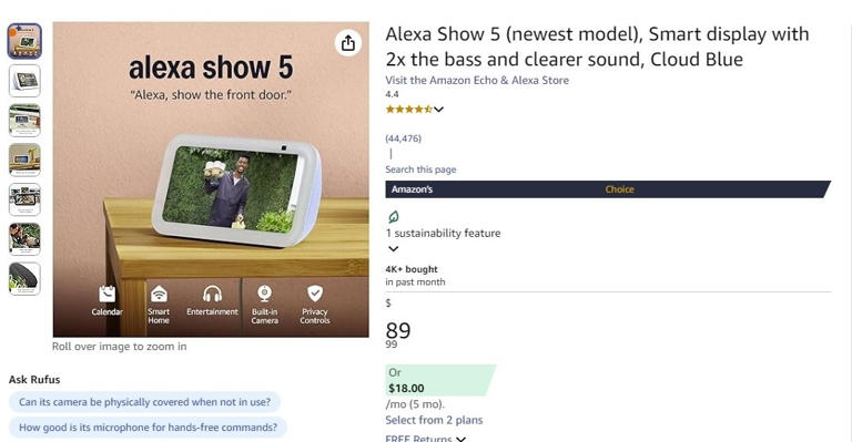 Amazon tests renaming Echo smart displays to Alexa