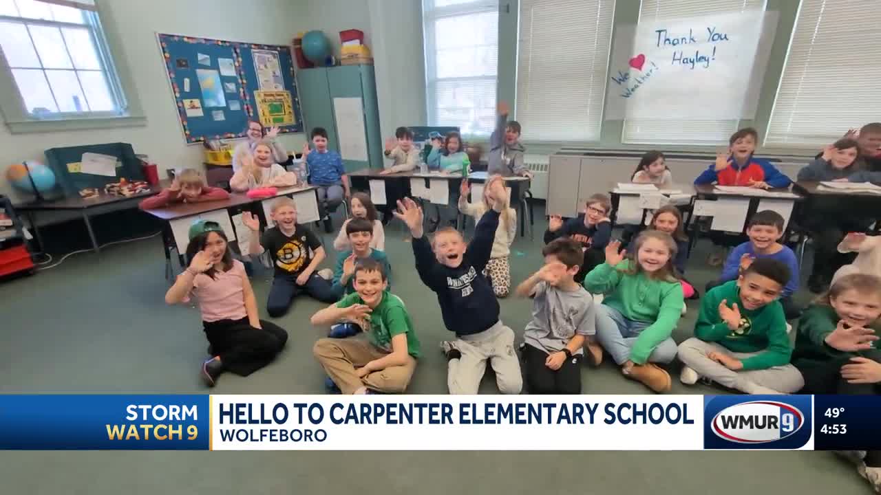 New Hampshire weather school visit: Carpenter Elementary School