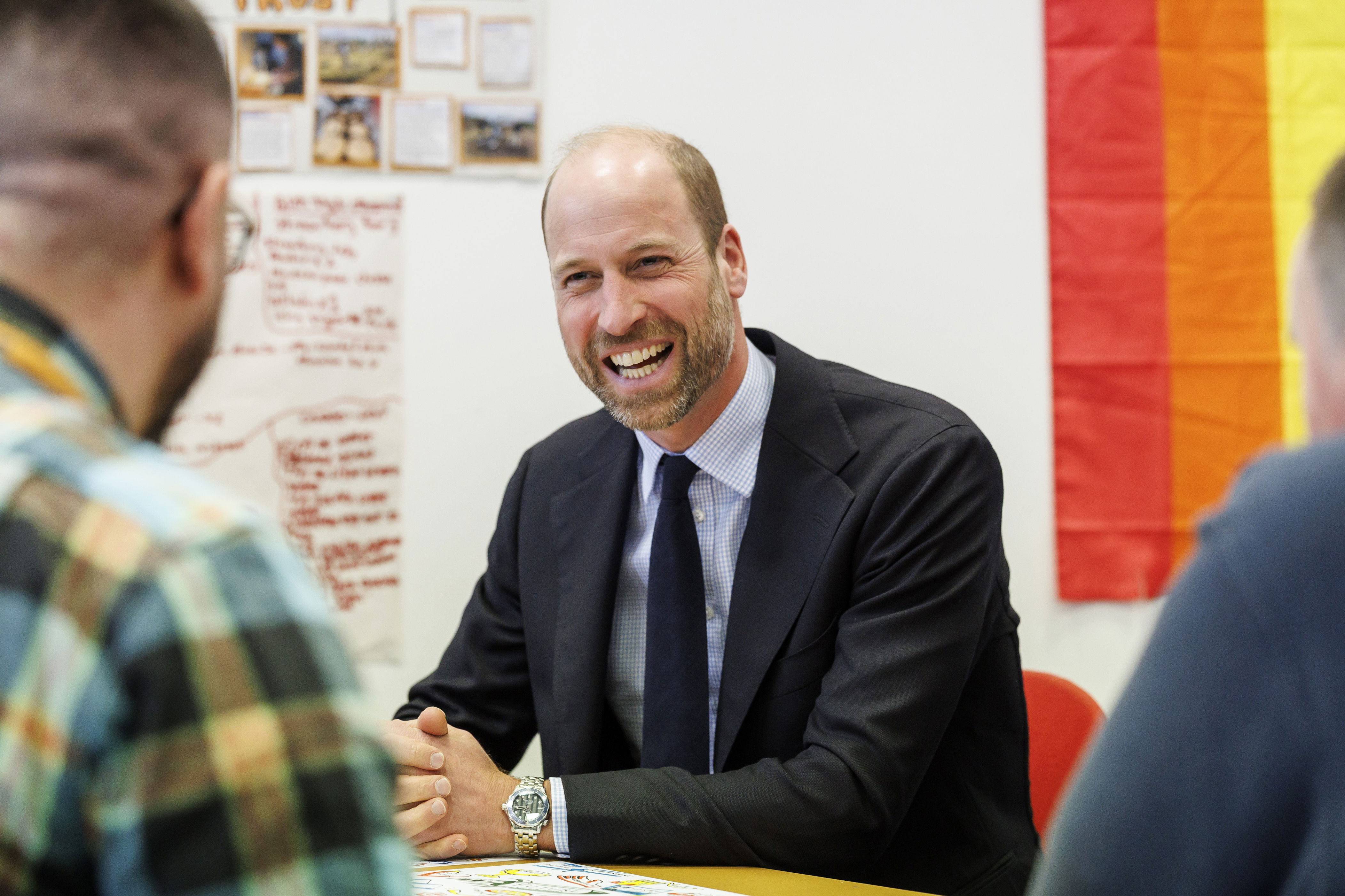 William goes on walking tour with firm supporting his homelessness project