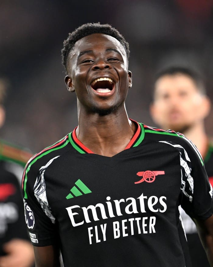 Good news for Arsenal as Saka returns to training ahead of UCL showdown ...