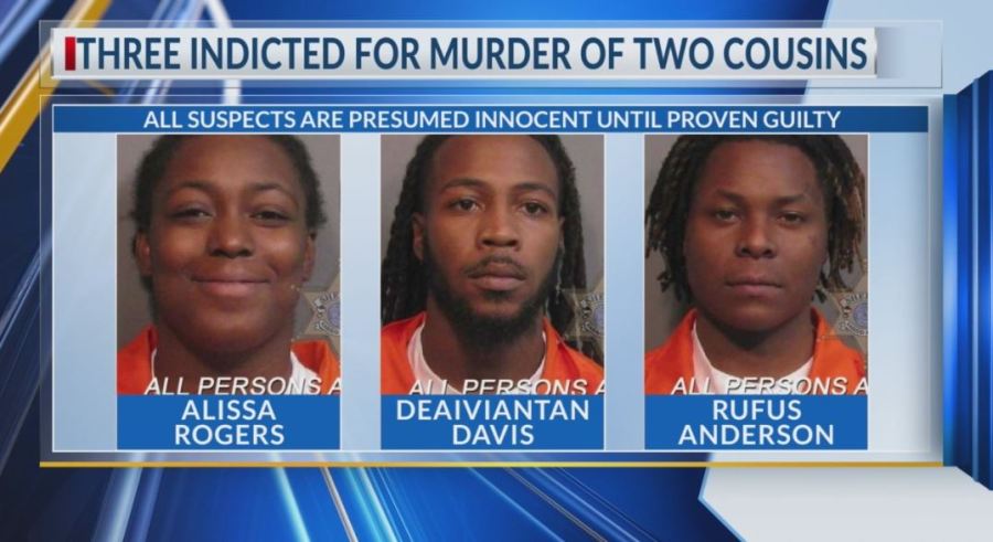 Trio indicted for the murders of two cousins at Cross Lake Apartments