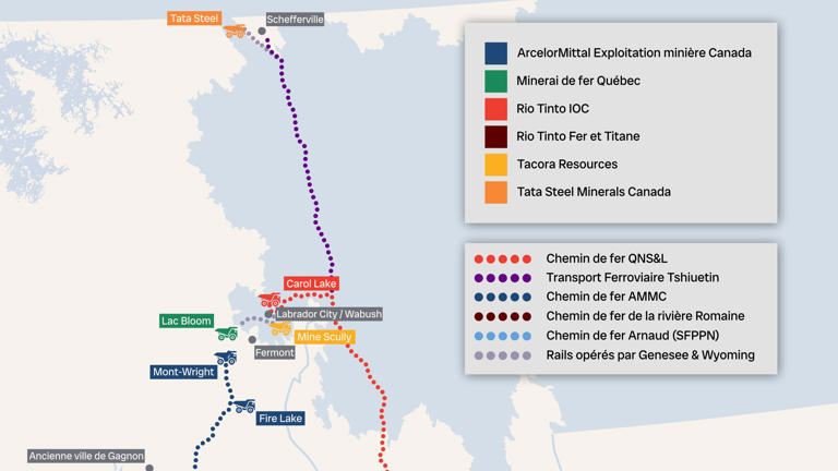 Industrie minière : Québec veut étudier une refonte du réseau ...