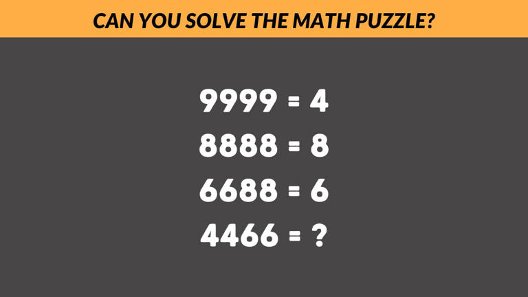 Only geniuses with 140+ IQ can solve this math puzzle in 9 seconds!