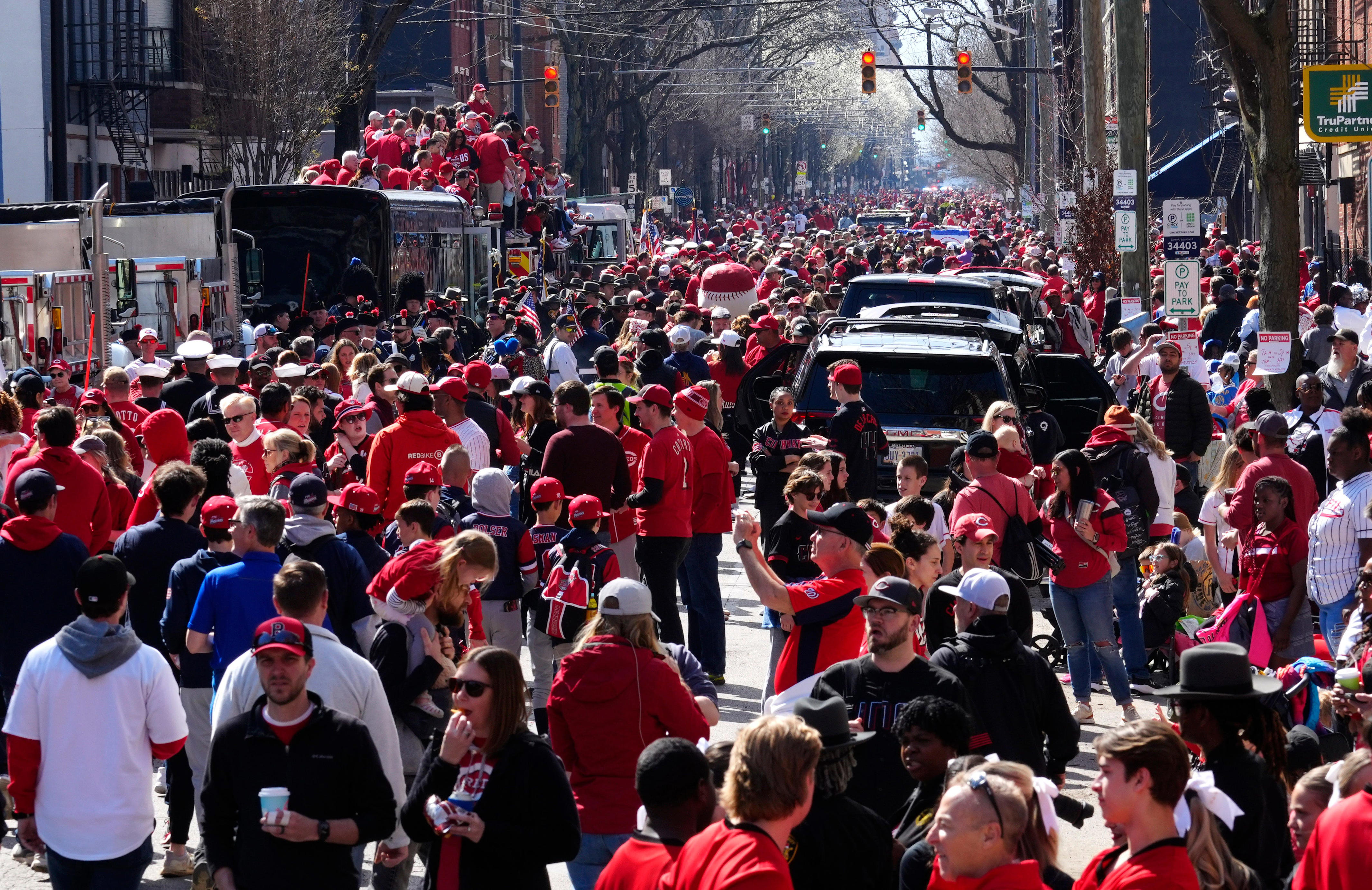 All road closures for Reds Opening Day 2026