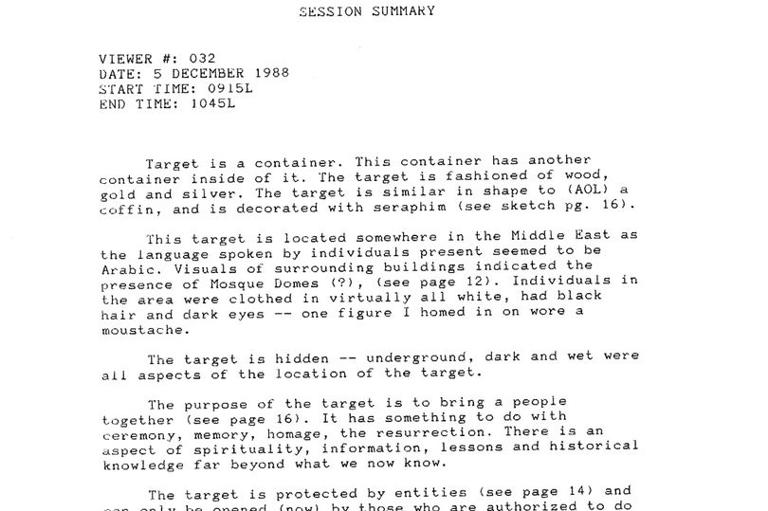 Documents show CIA psychic experiment claims to have found Ark of the ...