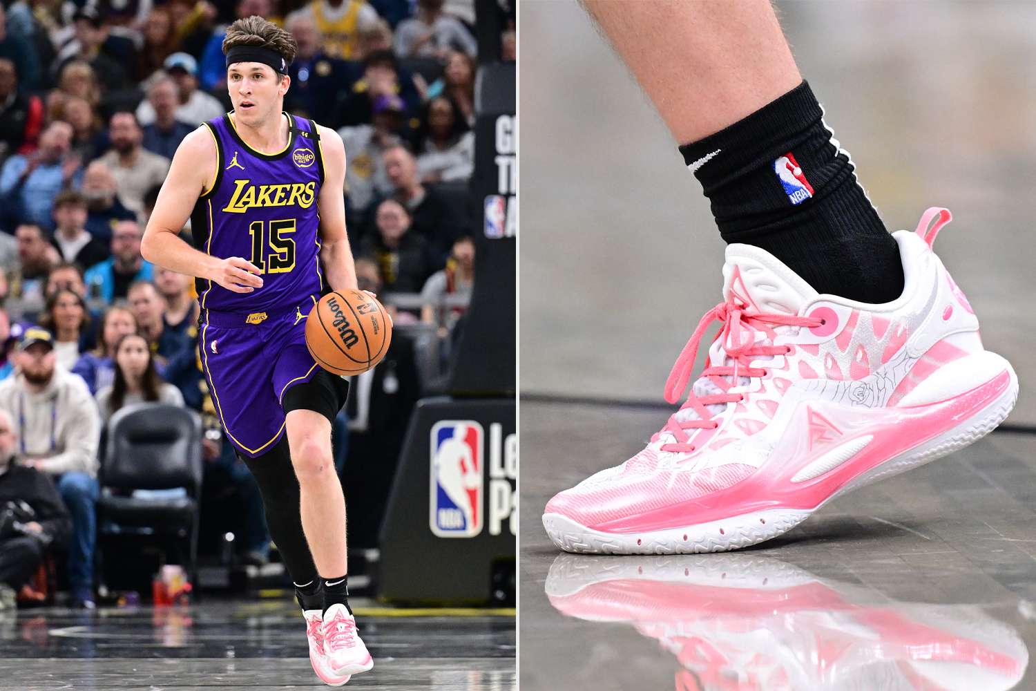 Los Angeles Lakers' Austin Reaves Surprises His Brother by Wearing Pink ...