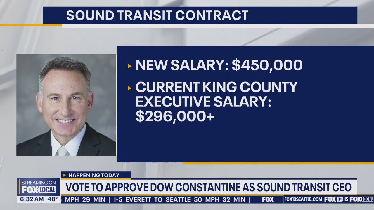 Sound Transit board set to vote on hiring Dow Constantine as new CEO