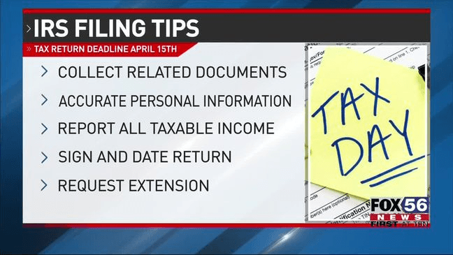 Taxpayers reminded of April 15 deadline for 2024 tax returns