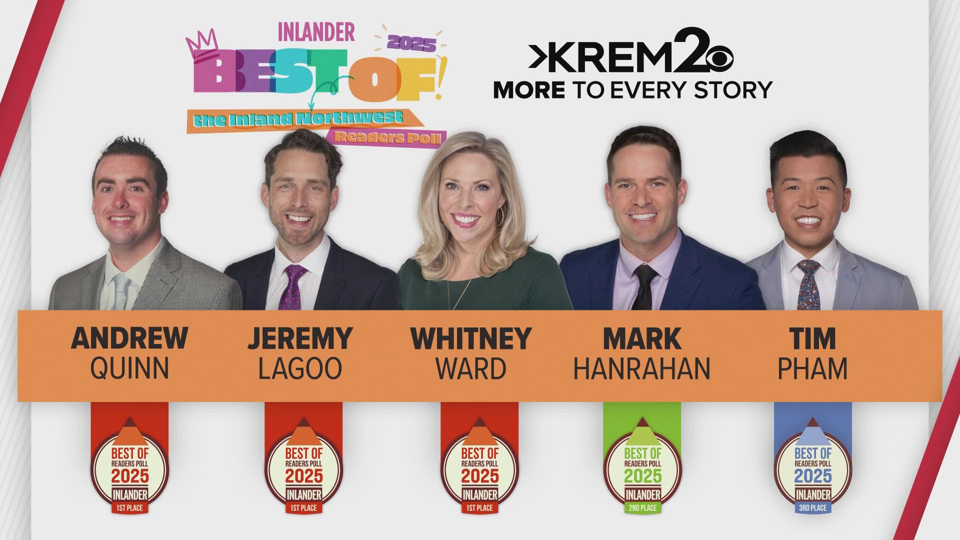 KREM 2 sweeps Inlander's Best Of 2025 awards