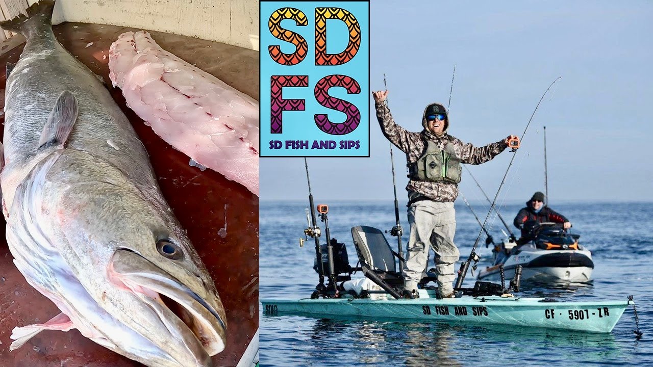 Solo Skiff Winter Fishing Adventure in La Jolla: Catching White Seabass with Friends