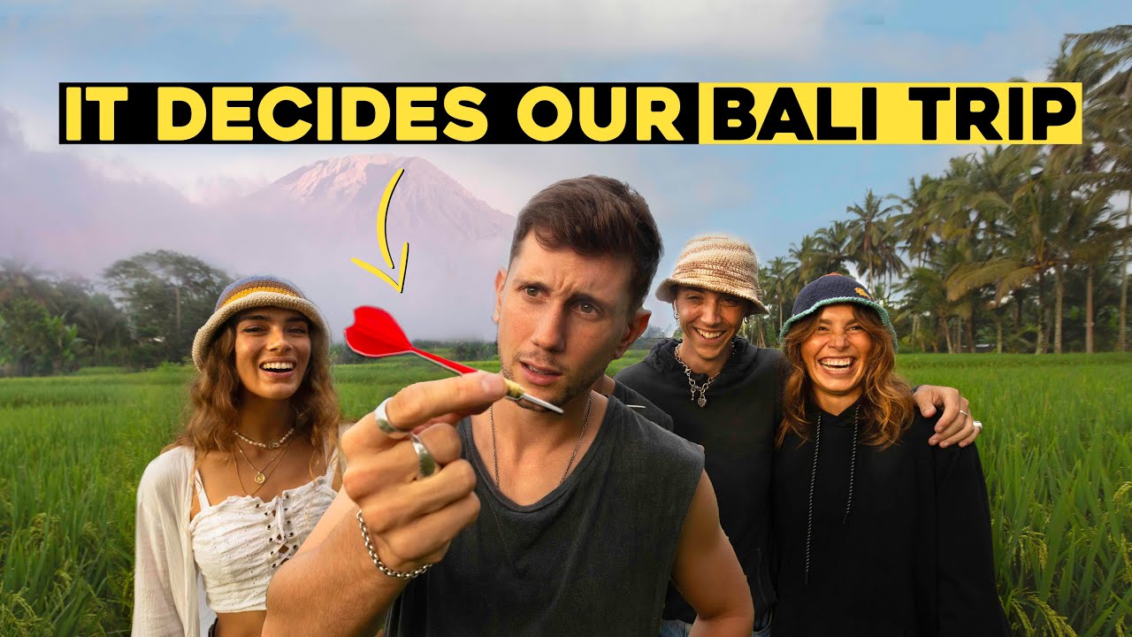 Throwing a Dart at a Map of Bali to Decide Our Travels.