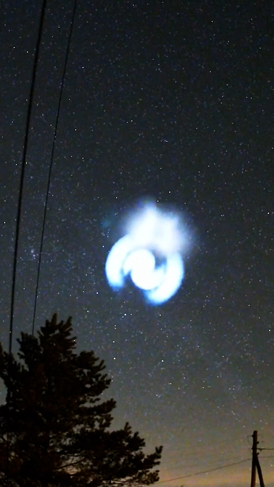Mysterious Spiral in the Night Sky Likely Caused by SpaceX Rocket Launch