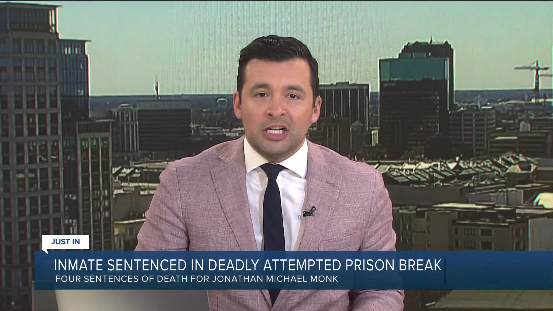 Inmate sentenced in deadly attempted prison break