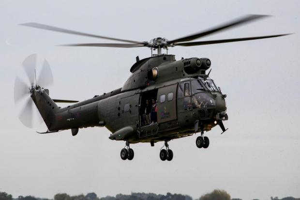 Fitting tribute as helicopter flypast bids farewell to RAF Puma as ...