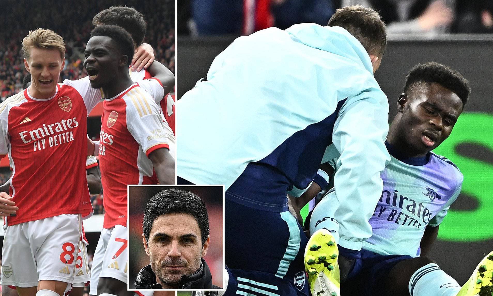 Bukayo Saka returns to full training with Arsenal after three-month ...