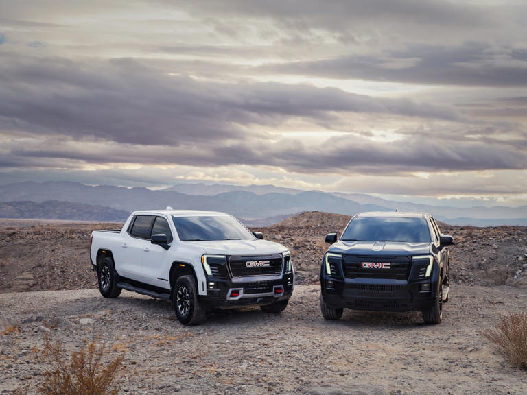 GMC finally adds Elevation and AT4 trims to Sierra EV