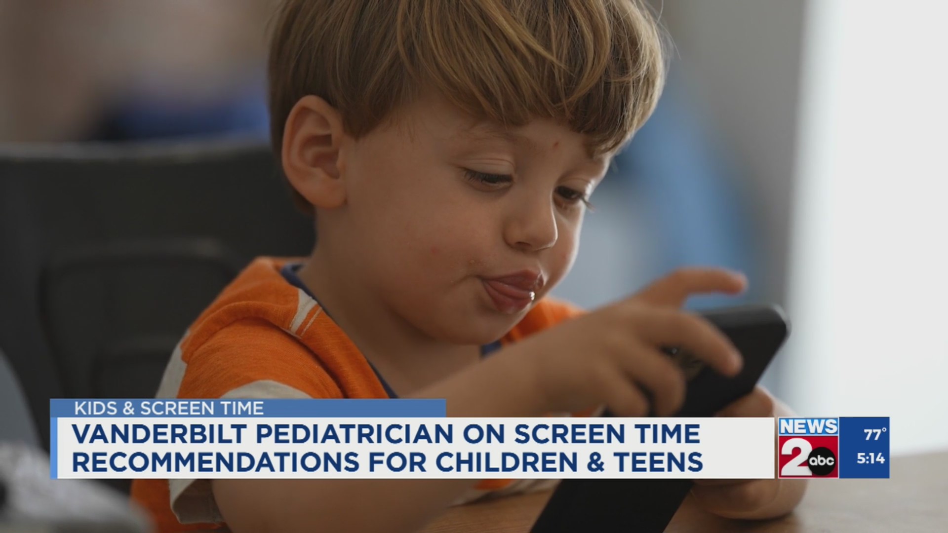 What are screen time recommendations based on age?