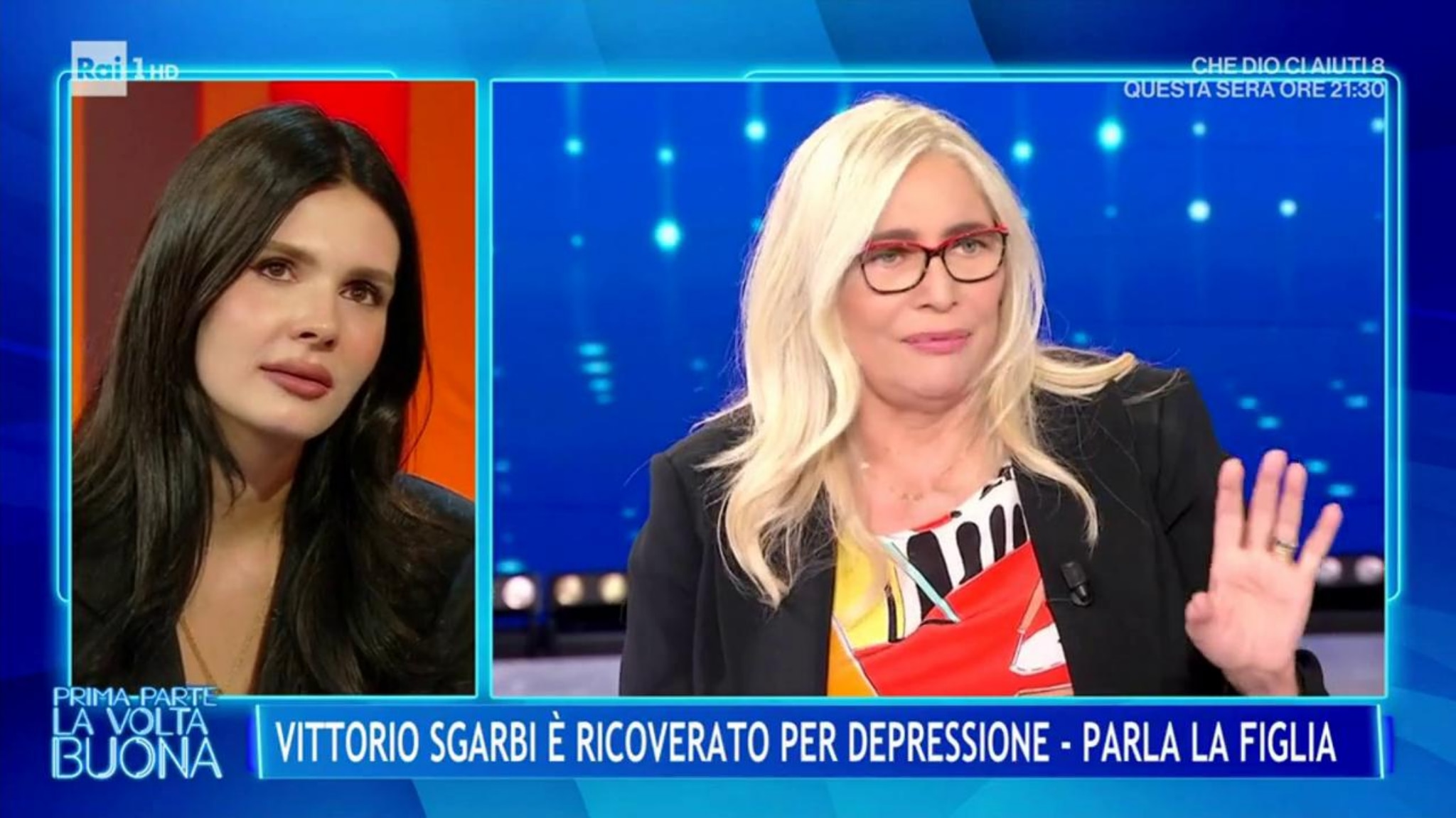 Quando Mara Venier chiese alle figlie di Vittorio Sgarbi: "Che papà è?"